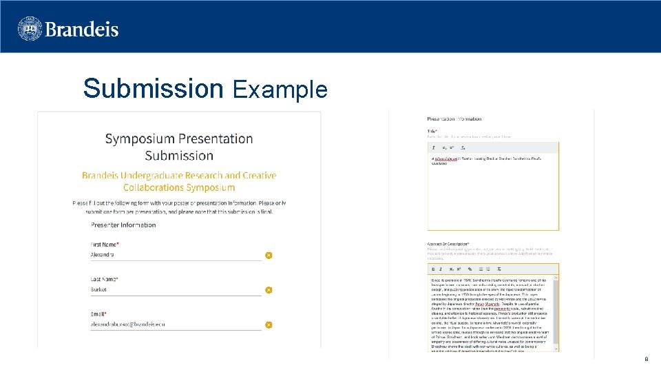 UNDERGRADUATE RESEARCH AND CREATIVE COLLABORATIONS SYMPOSIUM PRESENTER ...