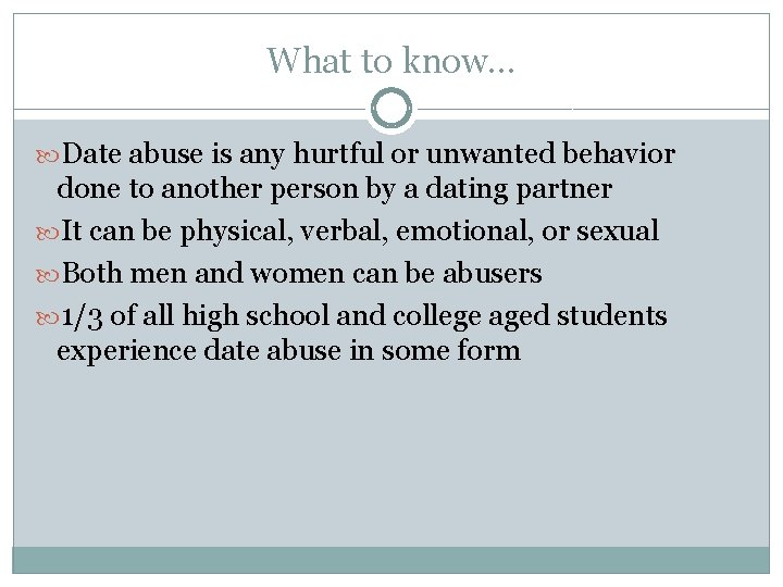 Dating Violence What to know Date abuse is