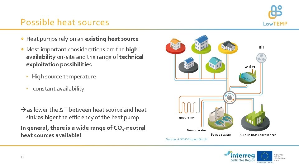 Large scale heat pumps Integration of multiple heat