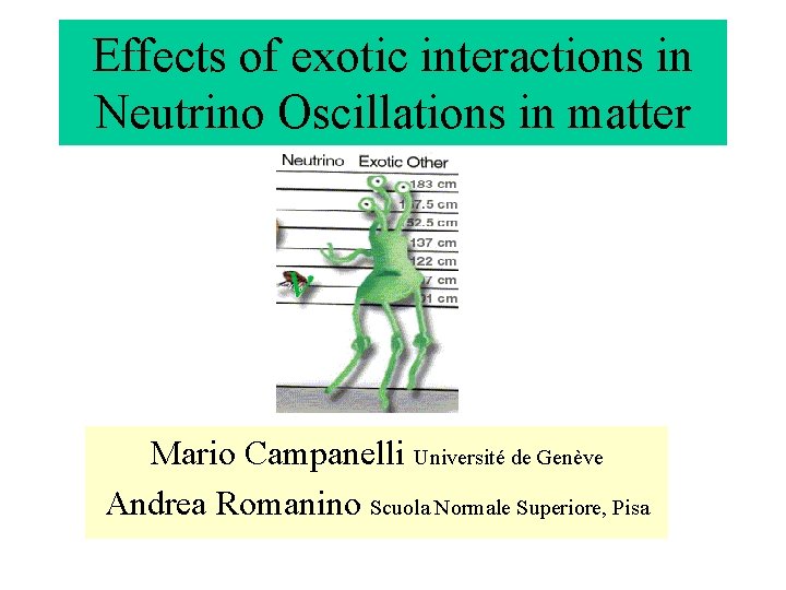 Effects of exotic interactions in Neutrino Oscillations in
