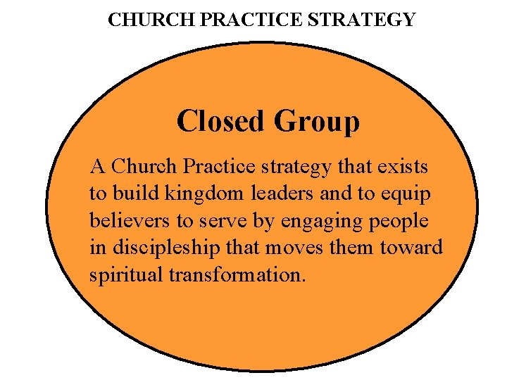 The KingdomFocused Church Model And Process Biblical Principles