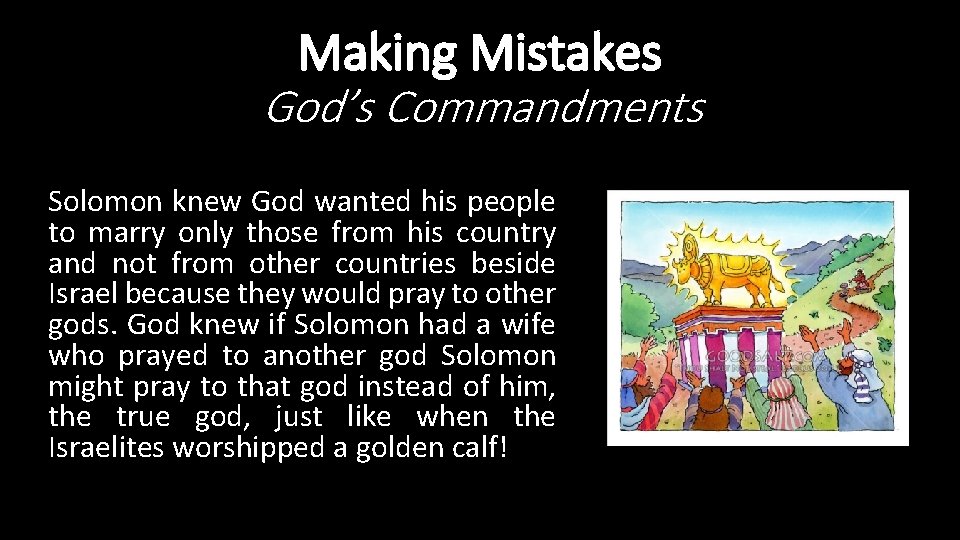 King Solomon Making Mistakes King Solomon Making Mistakes