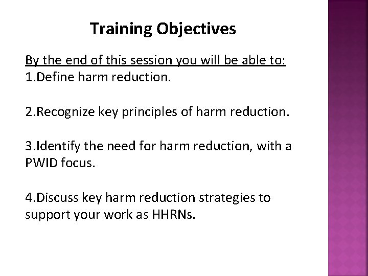 HIV Harm Reduction Navigator Training Commissioned by NYC