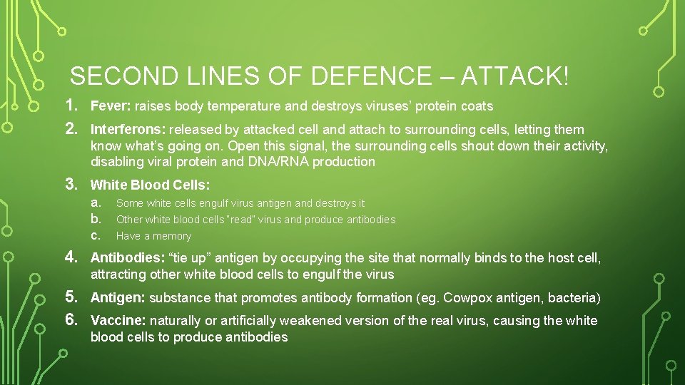 THE BODYS LINES OF DEFENCE HOW THE BODY