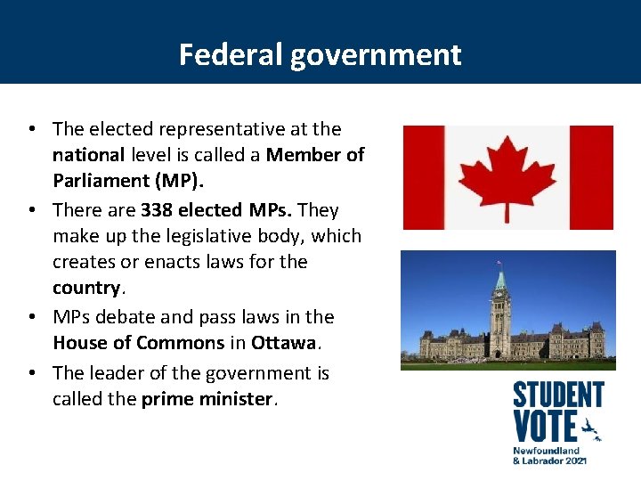 SLIDE DECK 3 B Governments in Canada How