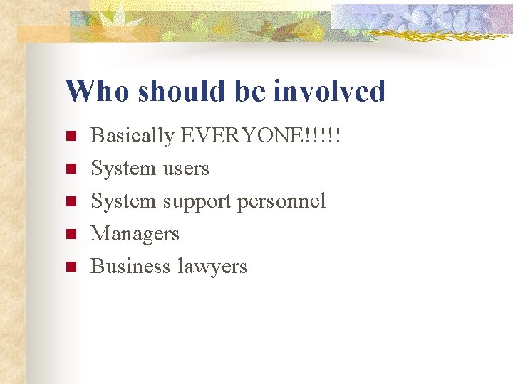 SECURITY POLICIES Indu Ramachandran Outline n n n