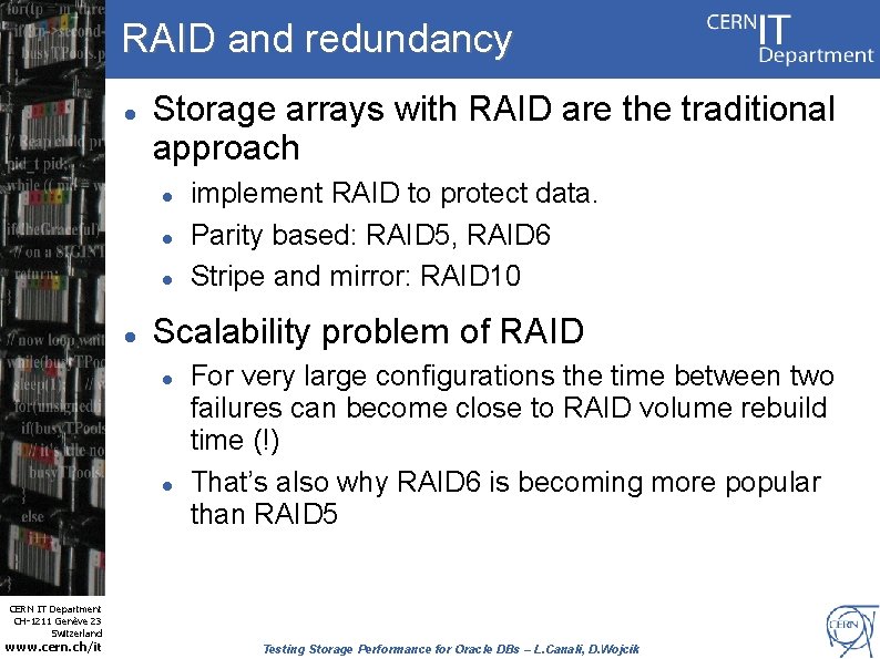 Evaluating and testing storage performance for Oracle DBs