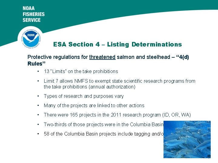 Overview of the Impact of Research and Monitoring