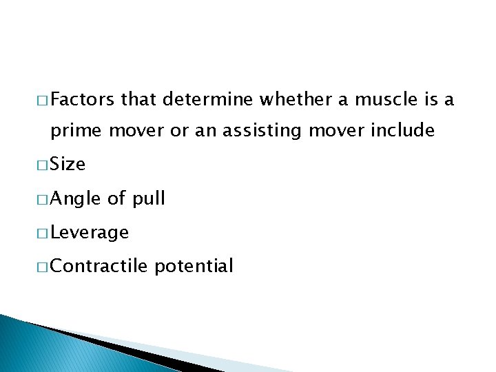 Role and Ranges of muscles By Dr Abbas