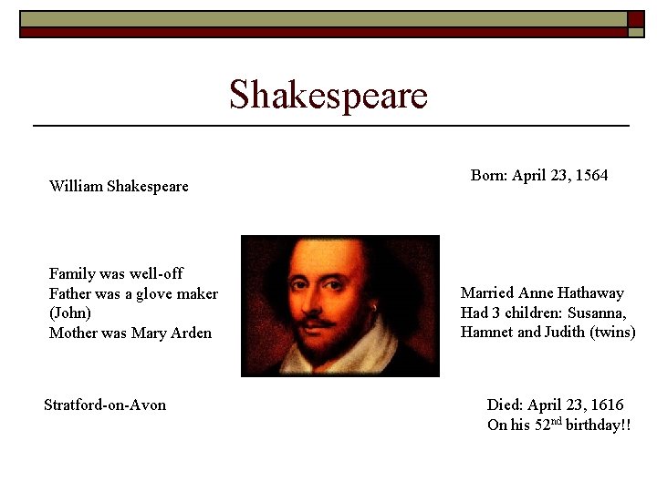 Welcome Language Arts 9 Shaking Hands With Shakespeare