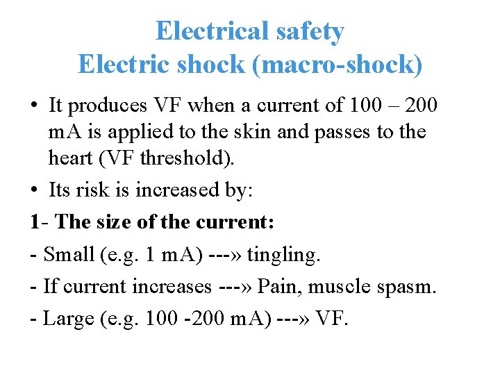 Electrical safety By Dr Ahmed Mostafa Assist Prof