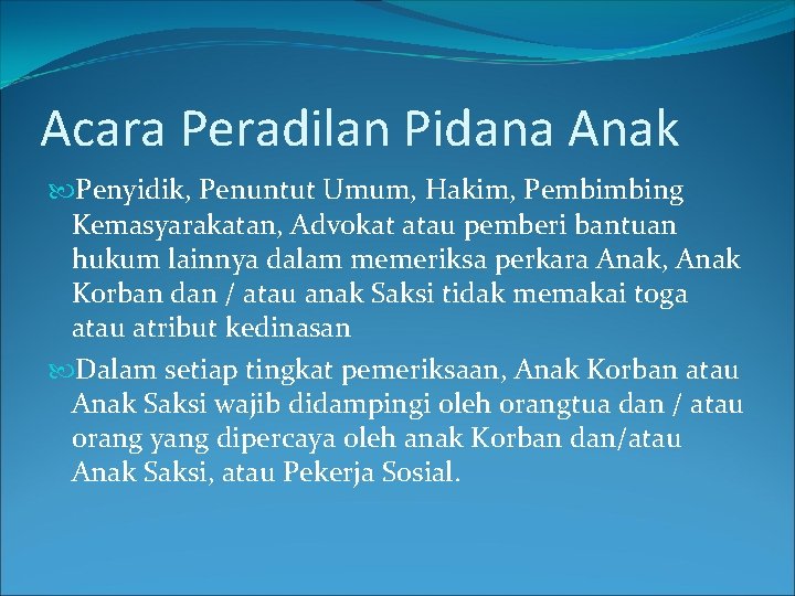 Sistem Peradilan Pidana Anak Pengadilan Negeri Kab Madiun
