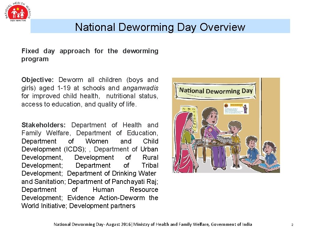 National Deworming Day August 2016 Training of Block
