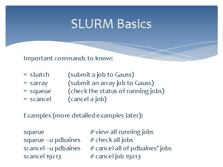 An Introduction to Gauss Paul D Baines University