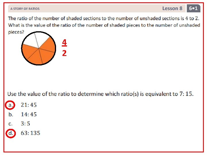 Ratios Module 1 Lesson 8 Circle the pairs