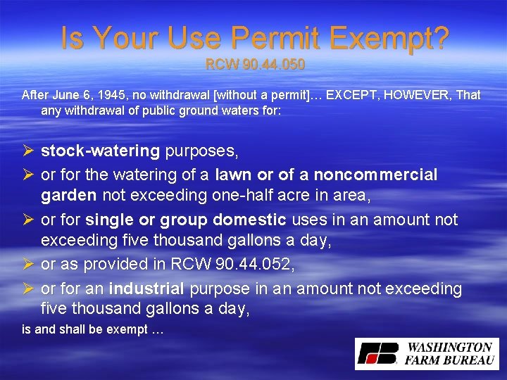 Is My Water Right Valid Or Seven Steps