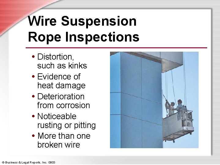 Powered Platform Safety Session Objectives You will be