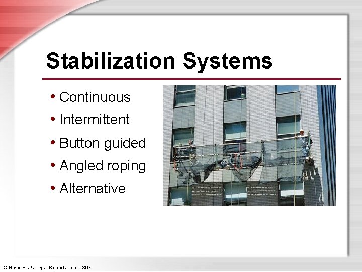 Powered Platform Safety Session Objectives You will be