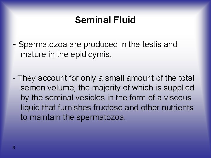 URINALYSIS AND BODY FLUIDS SEMINAL FLUID LECTURE Dr