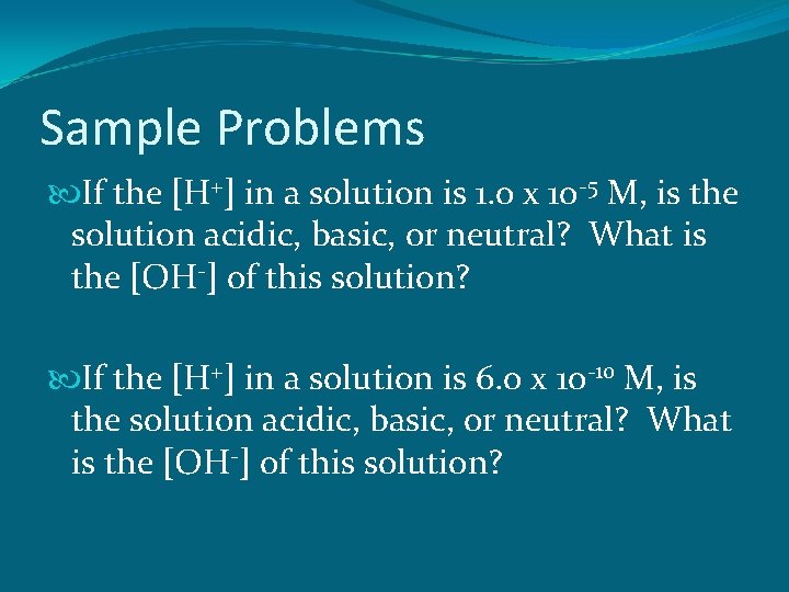Acids and Bases Chapter 20 1 Describing Acids