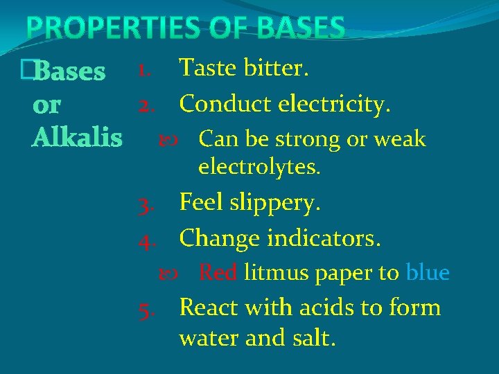 Acids and Bases Chapter 20 1 Describing Acids