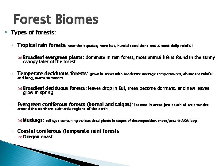 Climate and Biodiversity Chapter 5 Sections 1 4