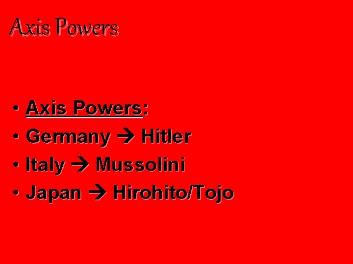 World War II The inevitable war Part I