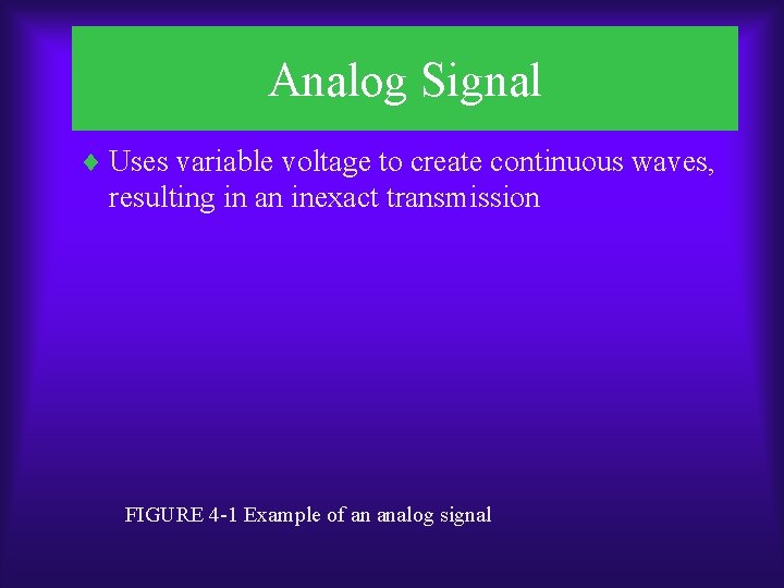 Chapter Four Networking Media Chapter Objectives Explain concepts