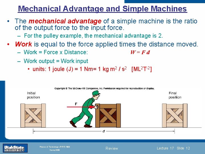 Physics of Technology PHYS 1800 Lecture 18 Introduction