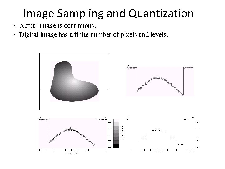 Image Sampling and Quantization Actual image is continuous