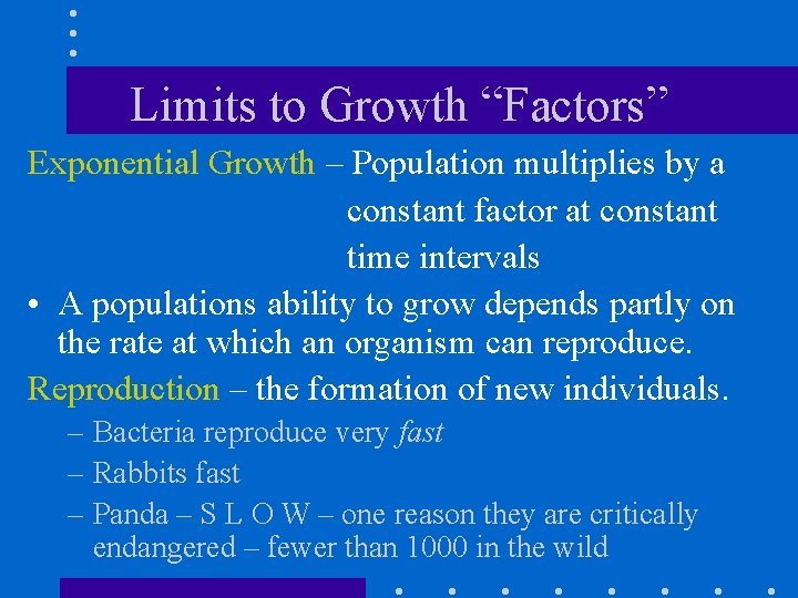 Population Population Members of the same species living