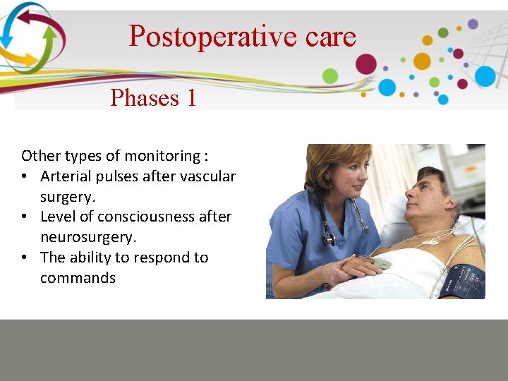 Postoperative care Haitham R Elmehdawi Postoperative care The
