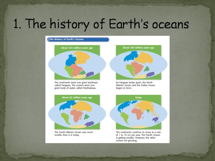 Earths Oceans Chapter 13 Section 1 Bellringer Why