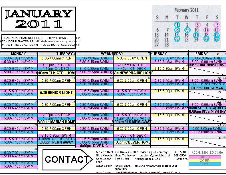 HIS CALENDAR WAS CORRECT THE DAY IT WAS