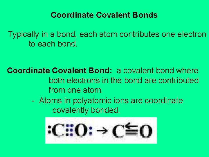 Covalent Bonding Covalent Bond a bond where atoms