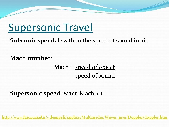 9 5 The Doppler Effect The Doppler Effect