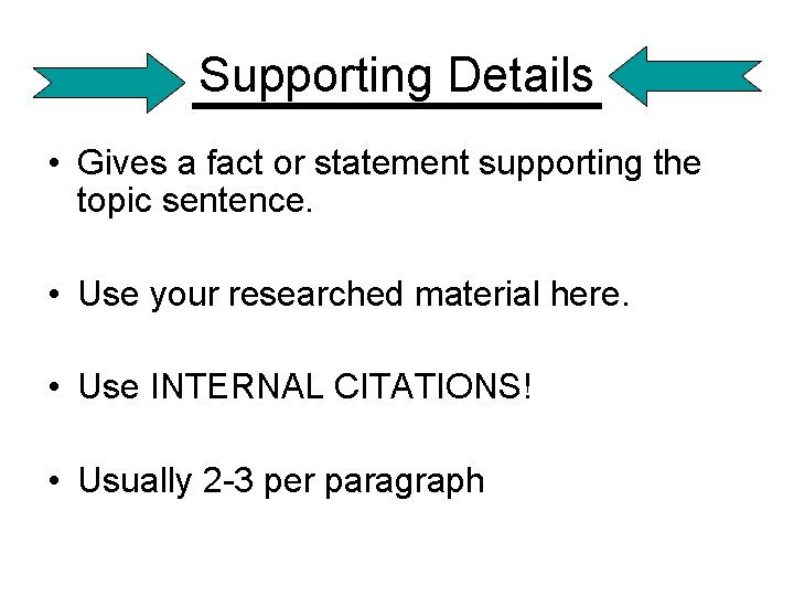 Body Paragraphs How to write em What you