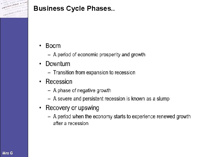 AS Economics Power Point Briefings 2006 The Economic