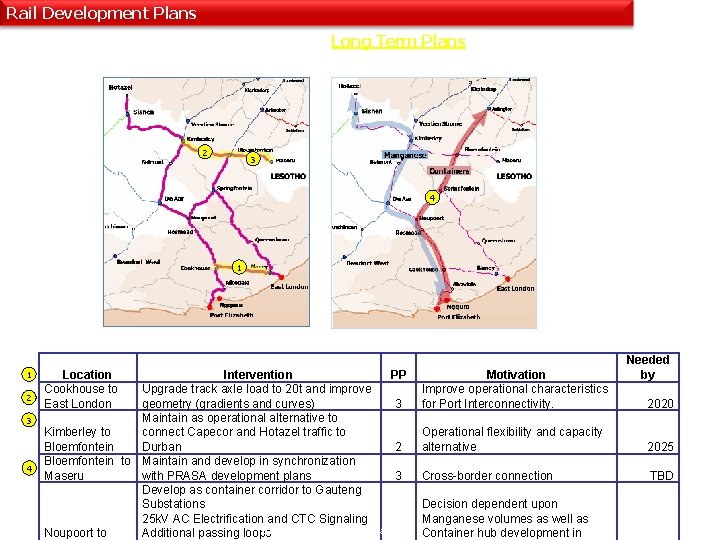 Rail Development Plans Ore Line Phase 1 B