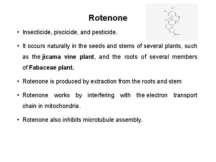 Chemicals of therapeutic value and Low priority aquaculture