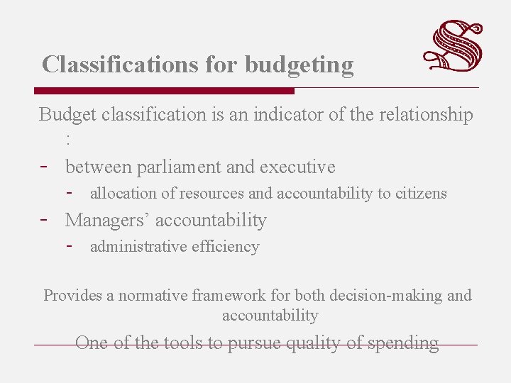 What is a transparent comprehensive and effective budget