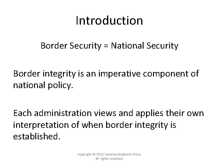 Border Security Chapter 1 James Phelps Ph D