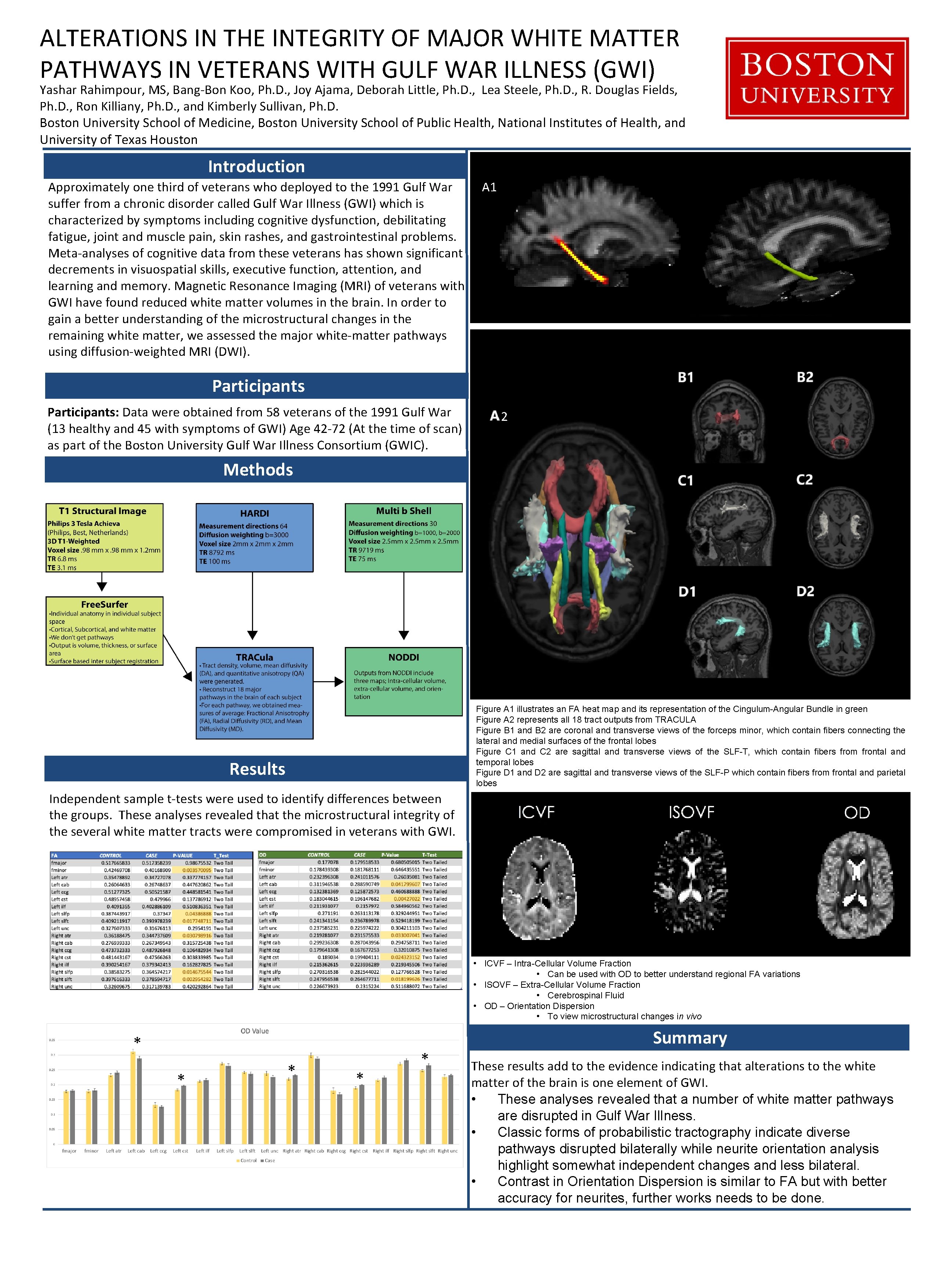 ALTERATIONS IN THE INTEGRITY OF MAJOR WHITE MATTER