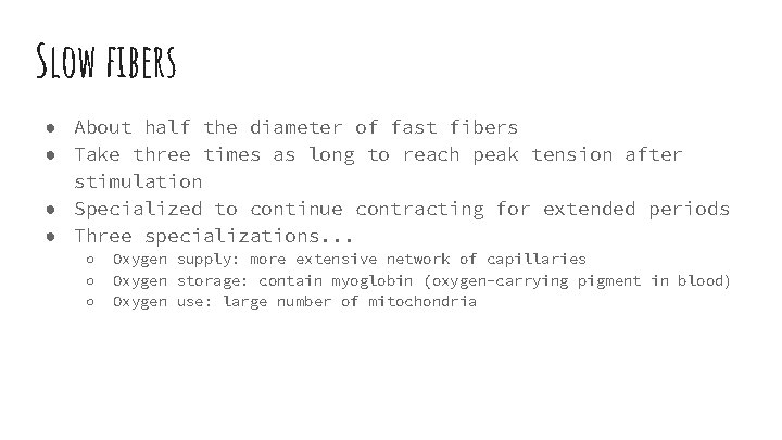 7 7 Muscle Fiber Type and physical conditioning