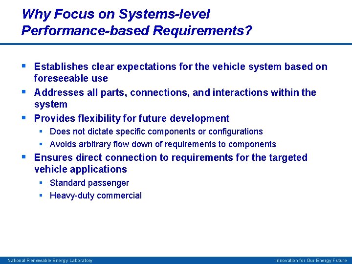 HighPressure H 2 Validation Testing of SAE Performance