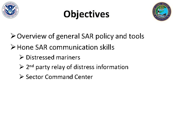 Introduction to Search and Rescue Station New Haven