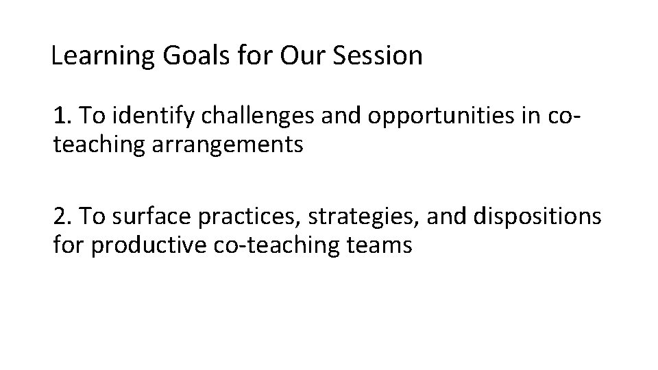 Thinking About and Rethinking CoTeaching Challenges and Opportunities