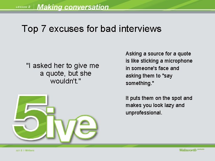 Top 7 excuses students for bad interviews give