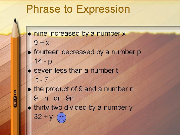 Algebraic Expressions Notes 7 th Grade Algebraic Expression