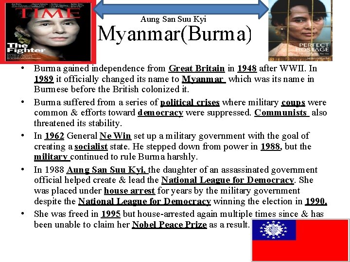 Independence in Southeast Asia The Philippines MyanmarBurma Malaysia
